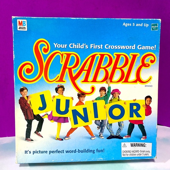 Milton Bradley | Games | Scrabble Junior Vintage 9s Board Game ...